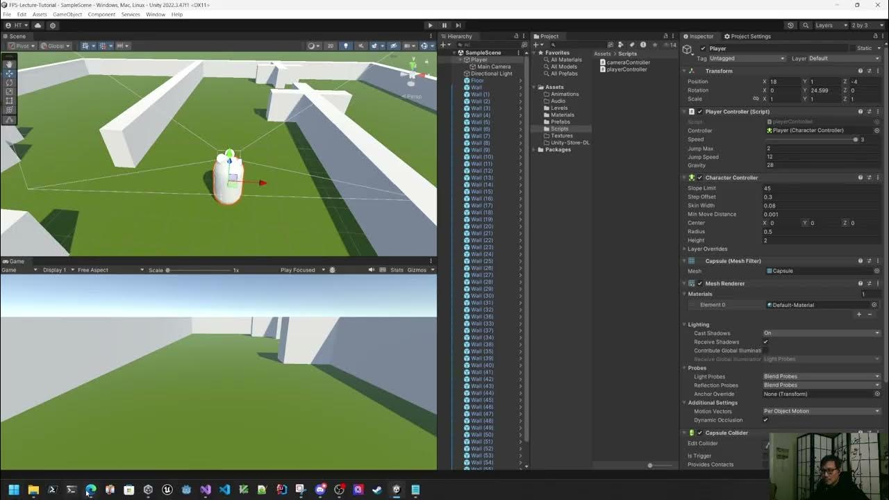 FPS - Implemented Jumping for Player Movements in Unity - YouTube