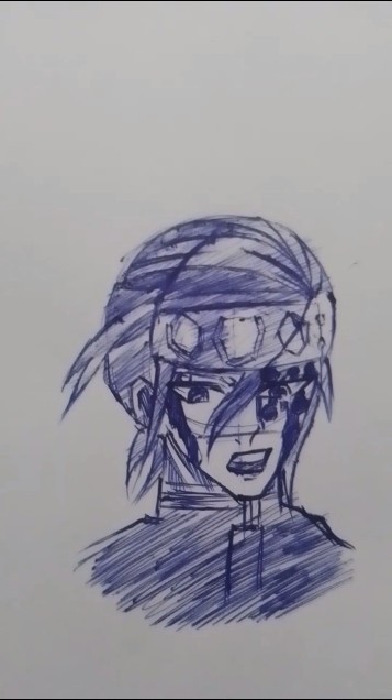 Quick sketch of Tengen form Demon slayer #anime #shorts - YouTube