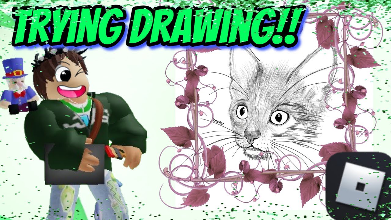 I TRY TO DRAW FOR A FULL DAY ROBLOX Draw Blank - YouTube