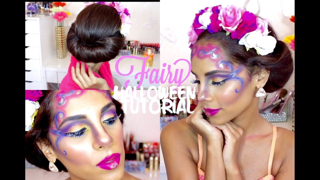 Fairy Halloween Tutorial - Hair & Makeup - YouTube