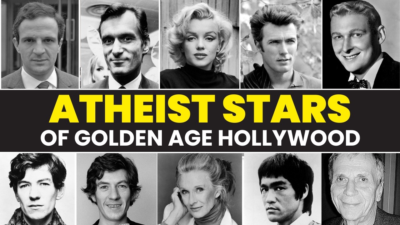 40 Atheist Stars Of Golden Era Of Hollywood - YouTube