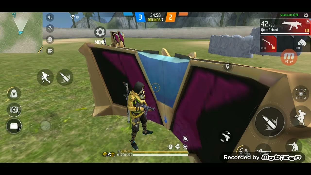 PLAYING FREE FIRE AND MODE IS CRAFLAND EVO GUNS 1V1 CUSTOM WITH RANDOM PLAYER. - YouTube