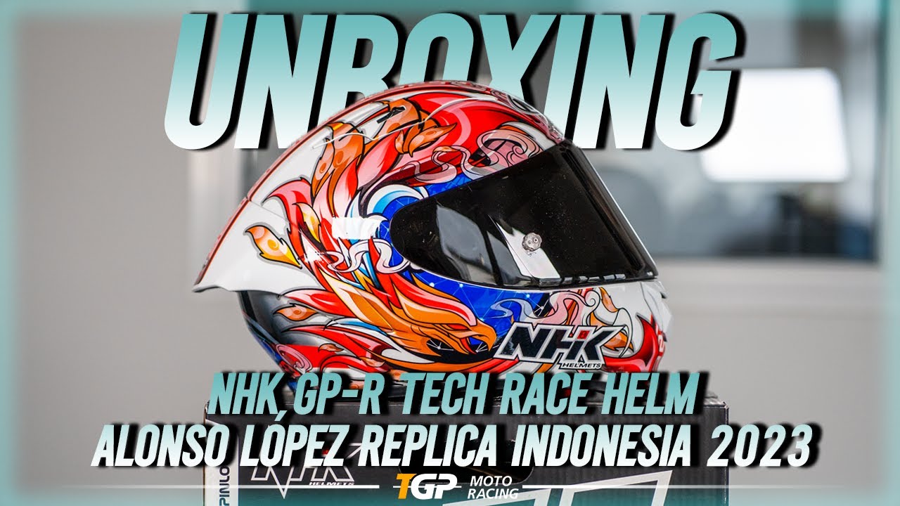 NHK GP-R Tech Race Helm Alonso López Replica Indonesia 2023 | Unboxing ...