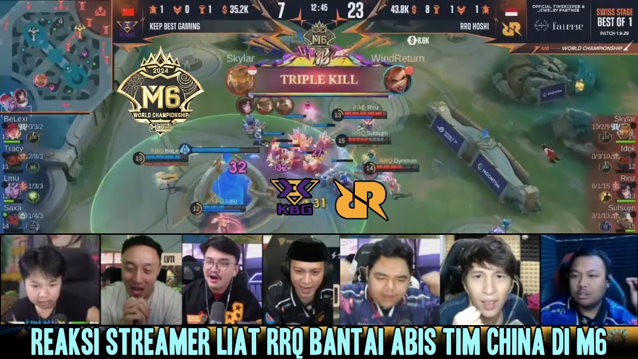 BRUNO SKYLAR MENGGILA! REAKSI STREAMER RRQ BANTAI KBG M6! - YouTube
