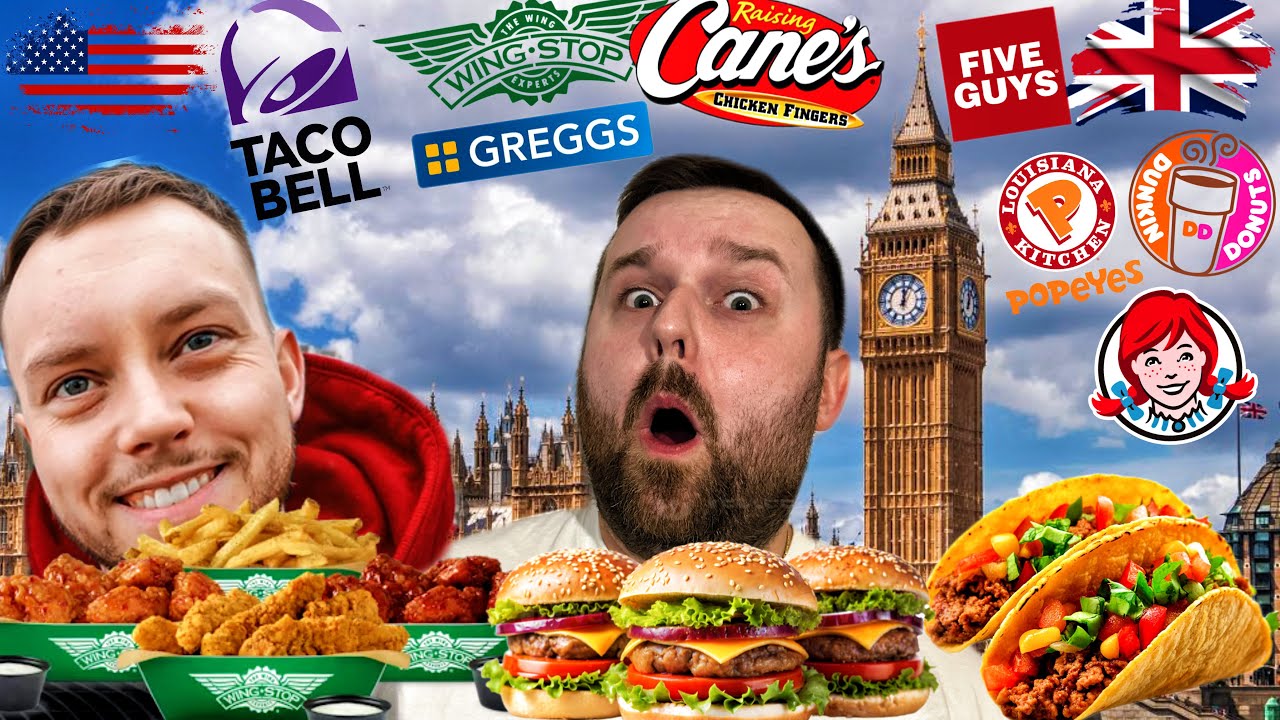 NAJLEPSZE AMERYKAŃSKIE FAST FOODY W ANGLII ! - YouTube