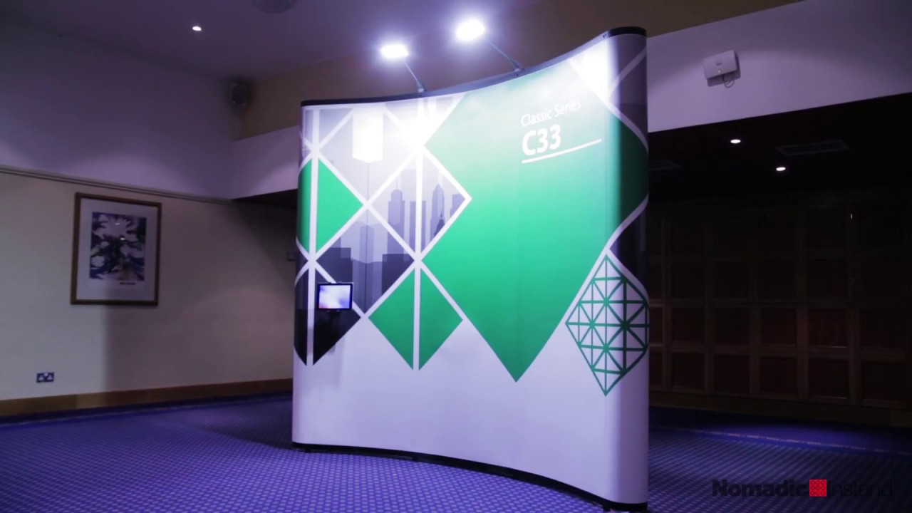 Nomadic Instand Classic Pop Up System with Ipad tablet holder - YouTube