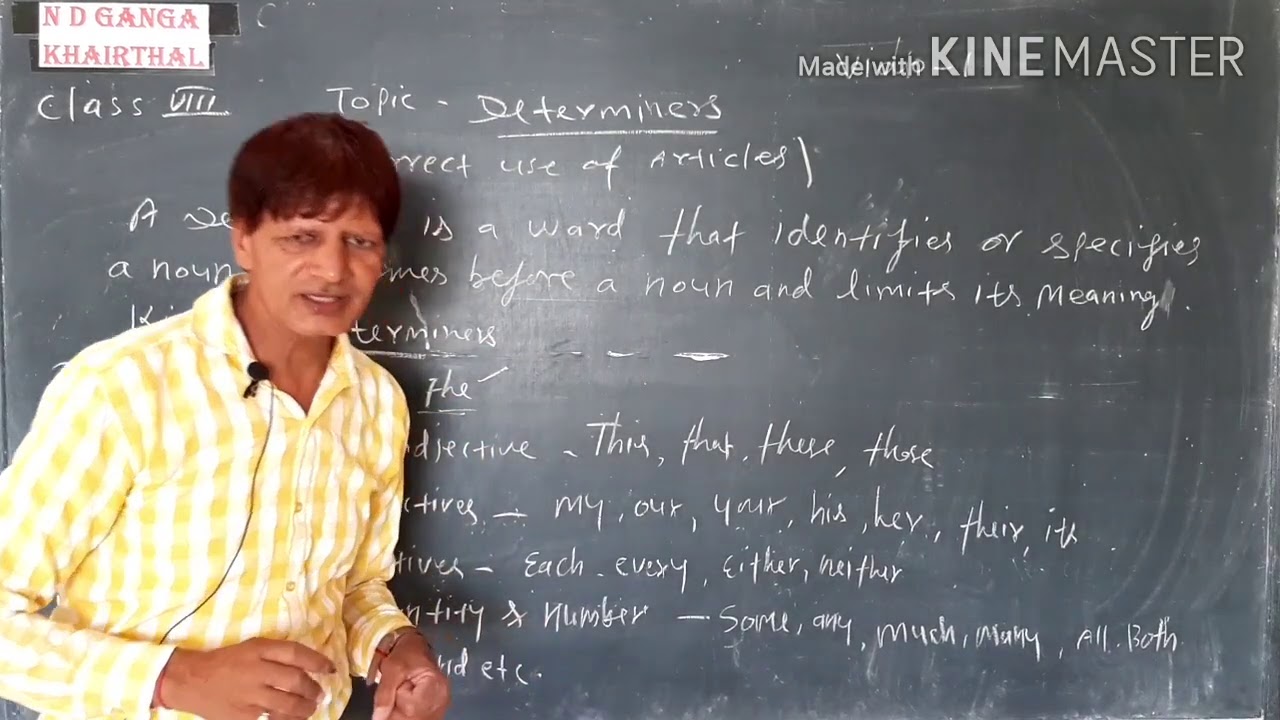Class 8 English Grammar Determines YouTube class-8-english-grammar-determines-youtube