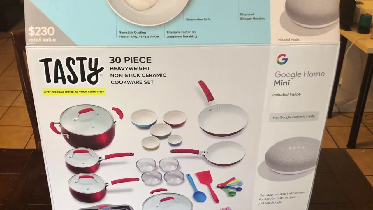 TASTY 30 piece cookware set unboxing - YouTube