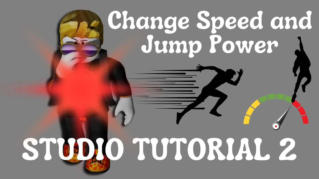 How to change Speed and Jump Power in Roblox Studio - YouTube