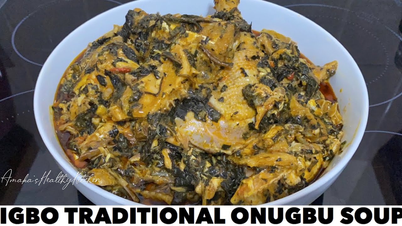 HOW TO MAKE THE BEST ONUGBU SOUP WITHOUT COCOYAM || IGBO TRADITIONAL ...