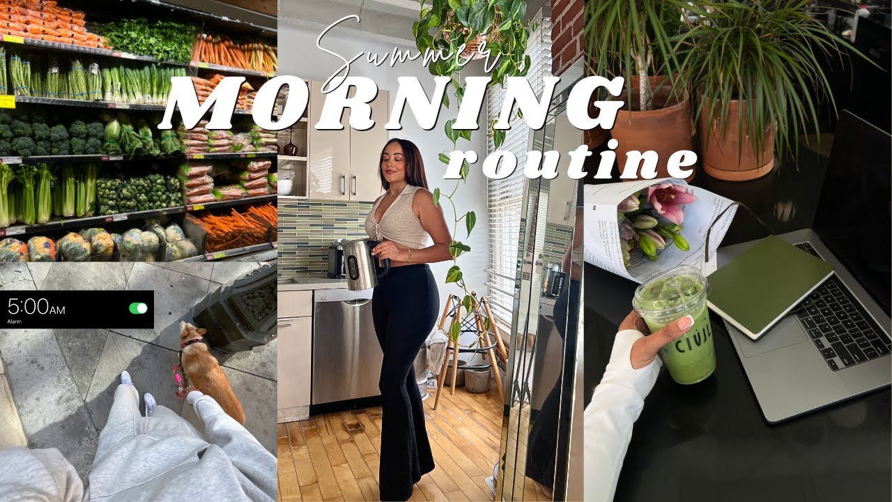 PRODUCTIVE 5AM MORNING ROUTINE 🌿 Aesthetic & Cozy - YouTube