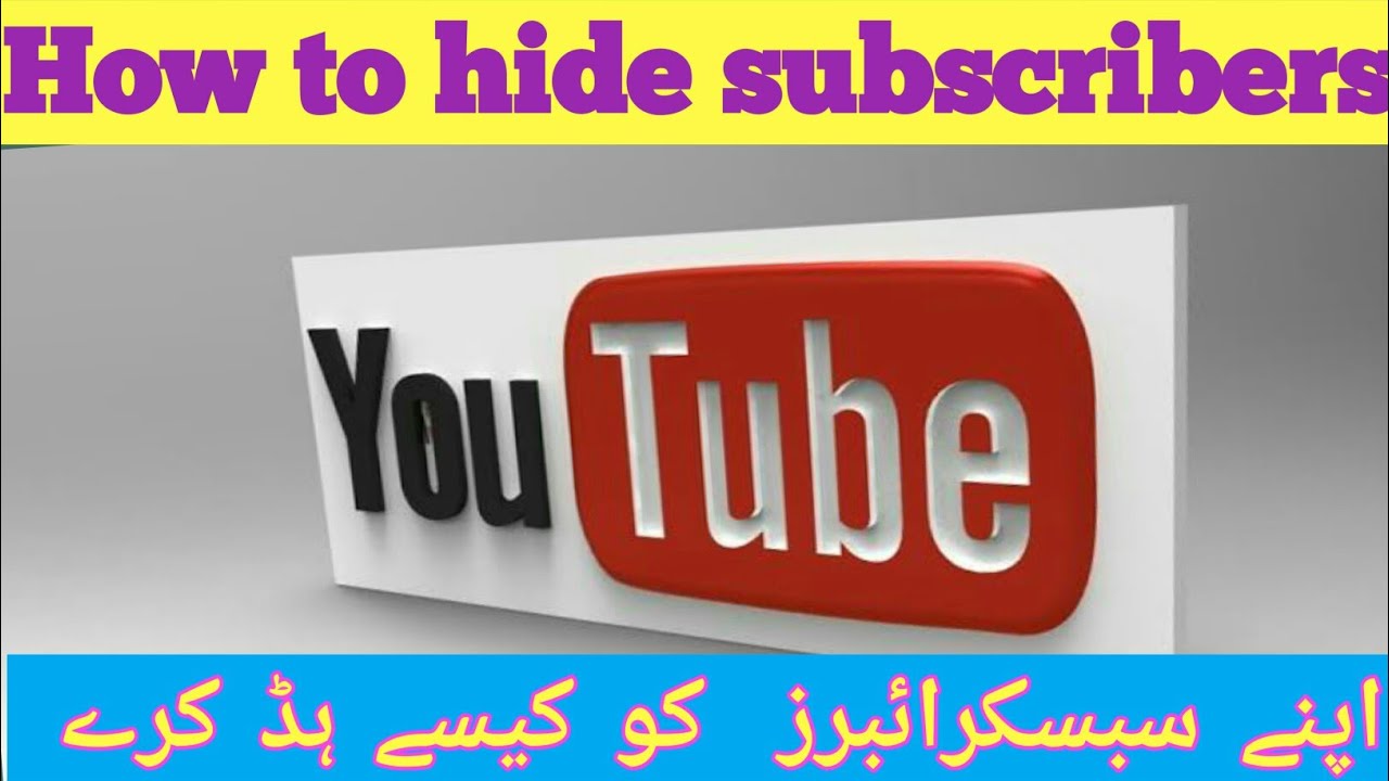 How To Hide Subscribers On Youtube Hide Subscribers Count Youtube
