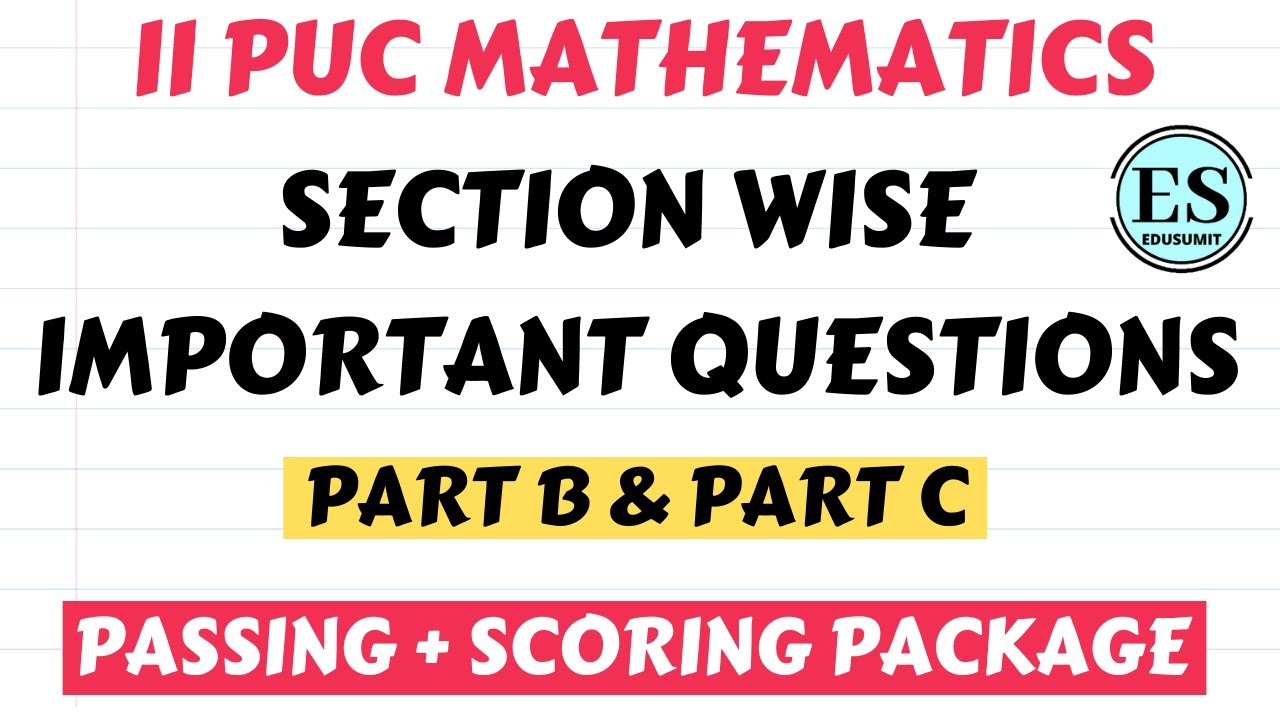 2nd PUC Maths Section Wise Important Questions PART 02 2nd PUC Maths 2nd-puc-maths-section-wise-important-questions-part-02-2nd-puc-maths