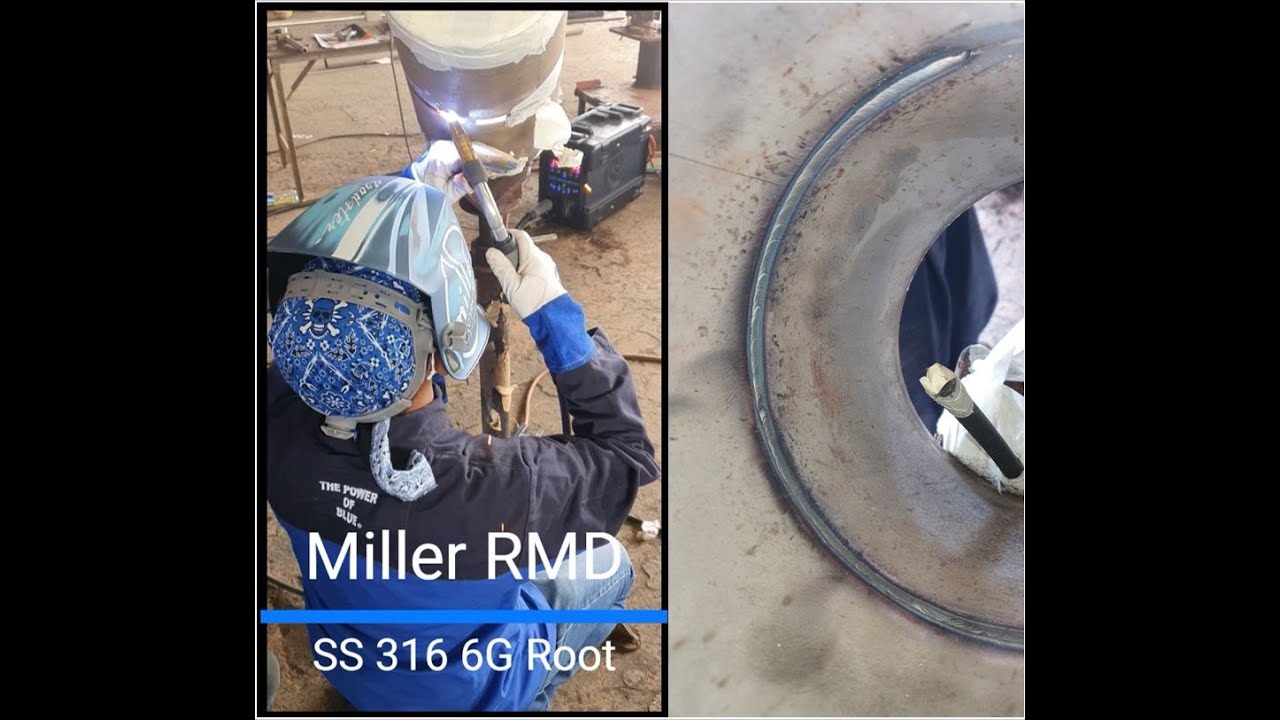 Miller RMD Pulse on Stainless Steel Pipe - YouTube