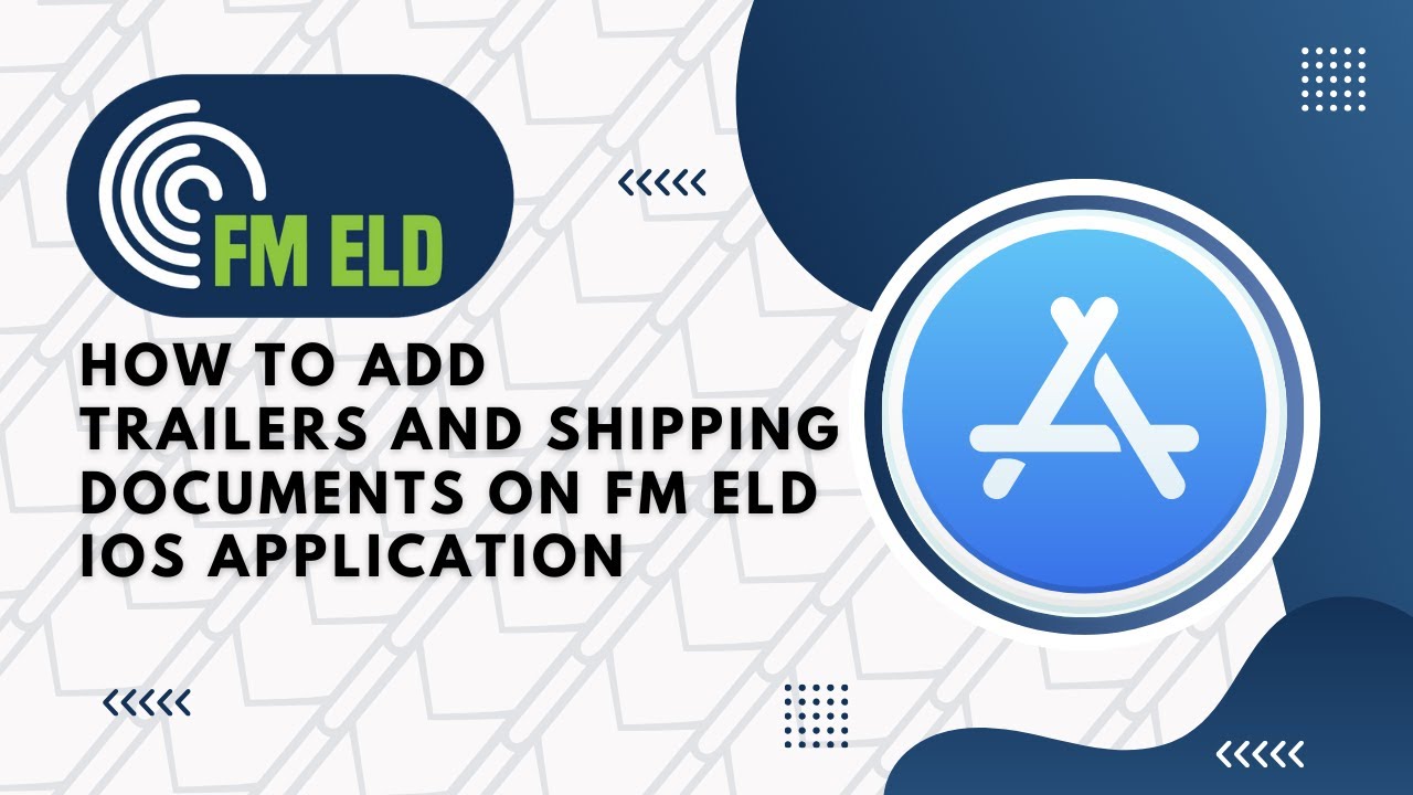 How to add trailers and shipping documents on FM ELD IOS application - YouTube