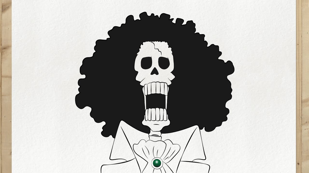 How to Draw BROOK 🎵 | One Piece | Soul King Tutorial - YouTube