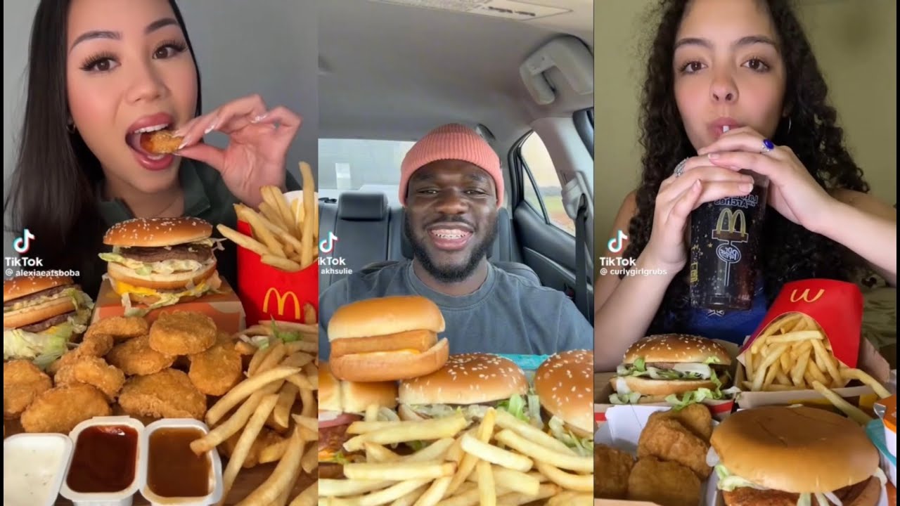 TIKTOK Mukbang Compilation | McDonald's | 10 - YouTube