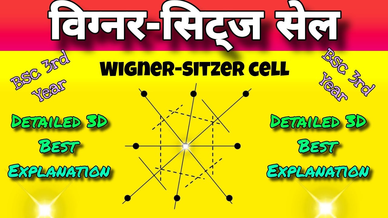विग्नर-सिट्ज सेल | Wigner-Sitzer cell | Bsc 3rd Year | Physics - YouTube
