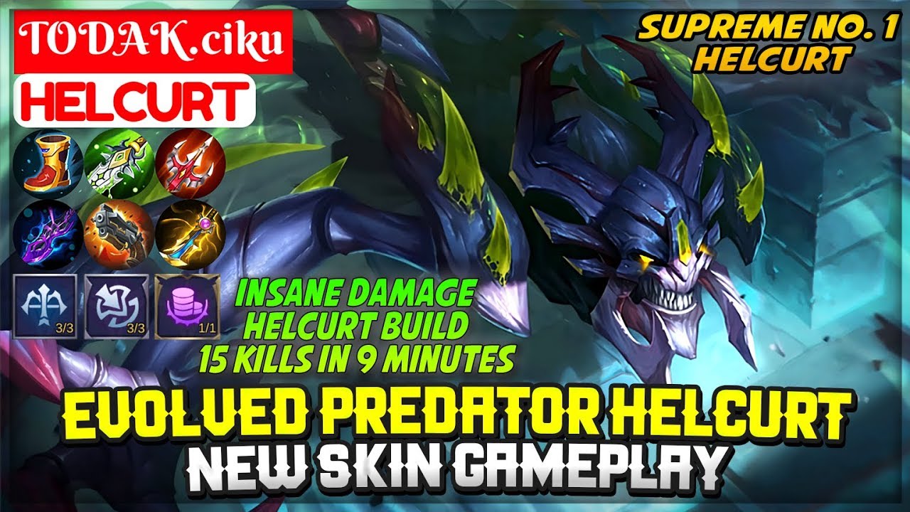 Evolved Predator Helcurt, New Skin Gameplay [ Top Global Helcurt ...