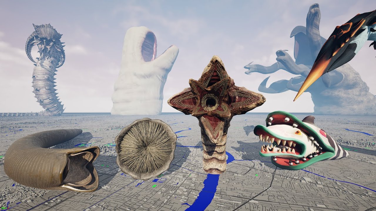 Monster Sandworm Size Comparison | Sandworm Size Comparison 3D - YouTube
