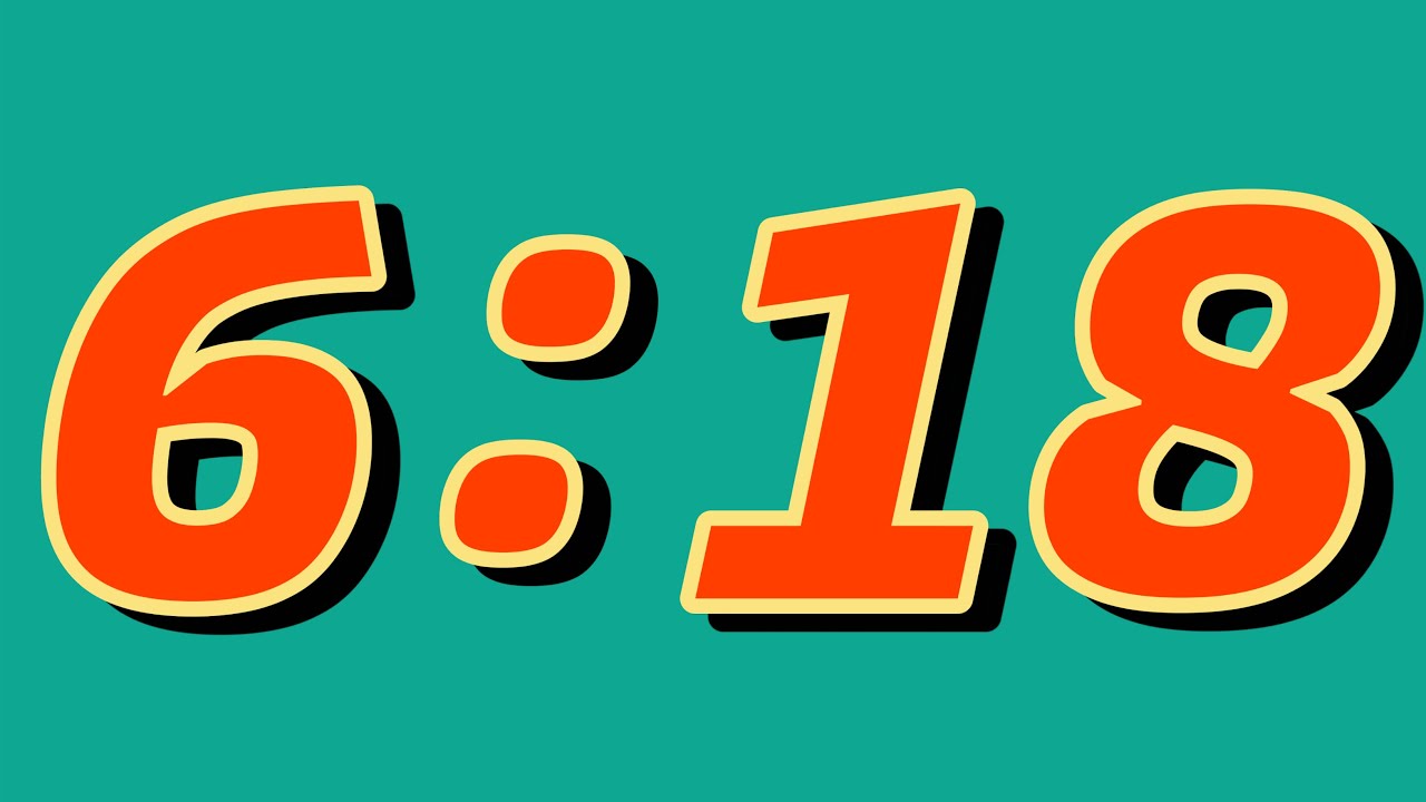 6 Minute and 18 Second Timer - YouTube