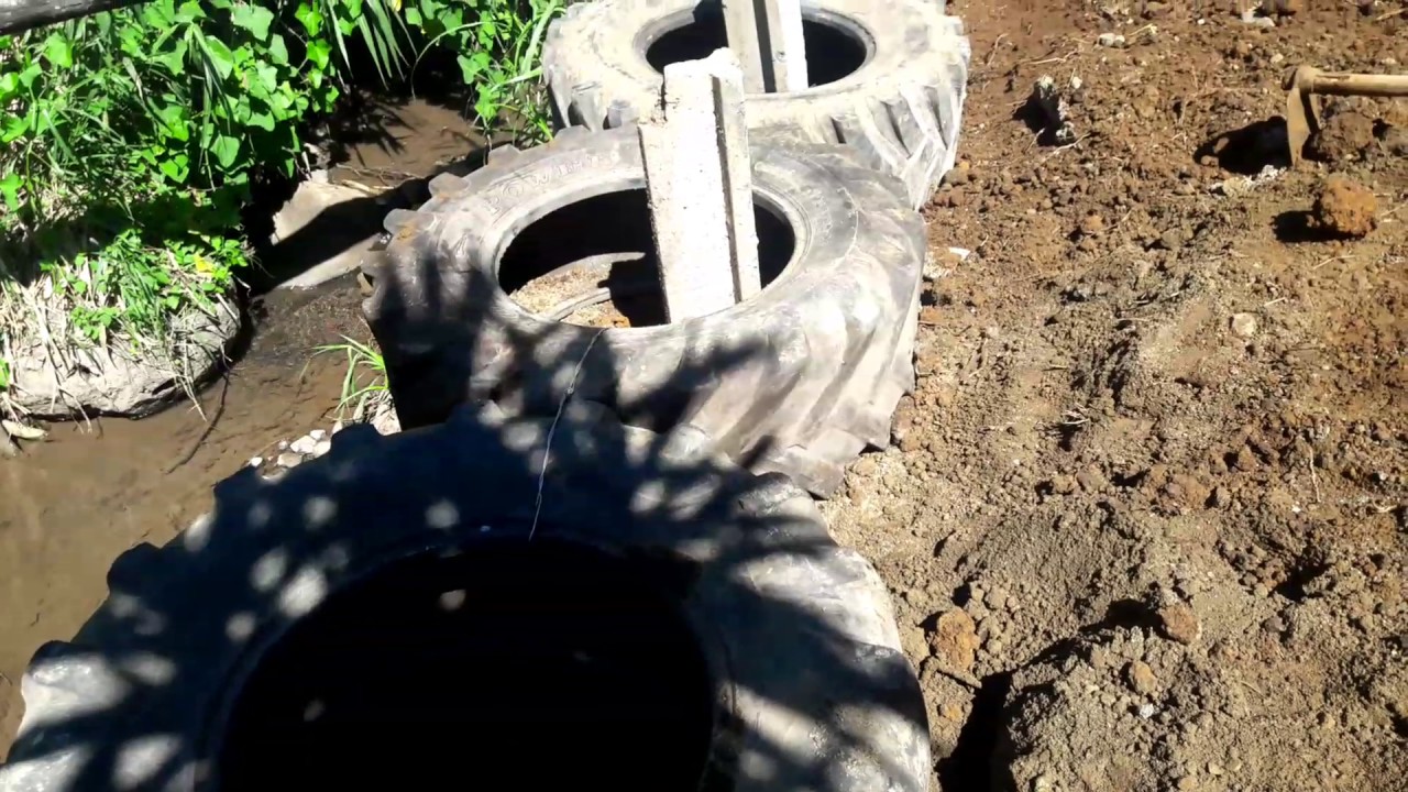 Muro contencion llantas en Costa Rica - YouTube
