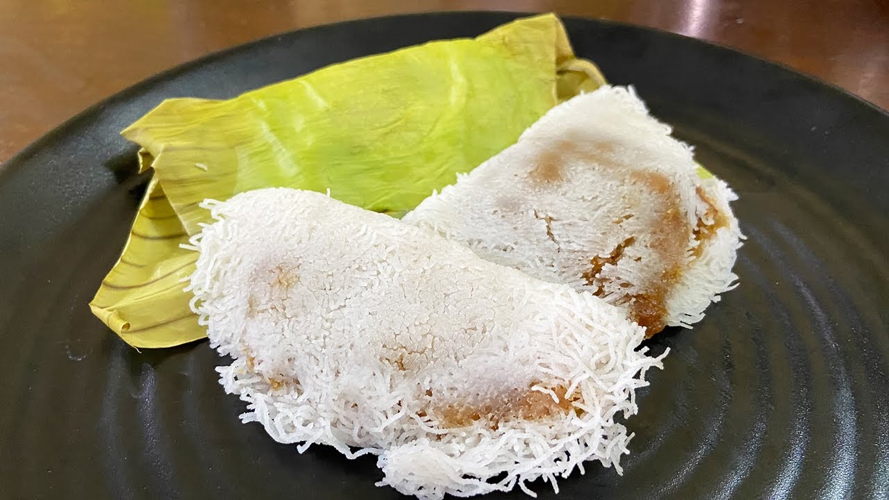 String Hopers Ela Ada | Steamed Banana Leaf Pancake | Kerala Ela Ada ...