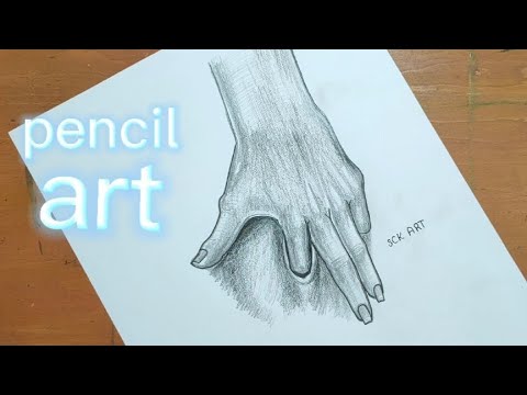 How to draw the female hand in a hole - YouTube