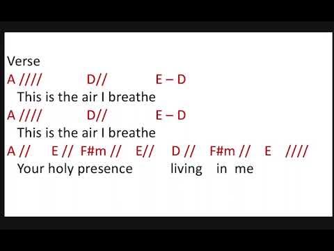 This is The Air I Breathe - Darlene Sczech lyric with chords Key of A - YouTube