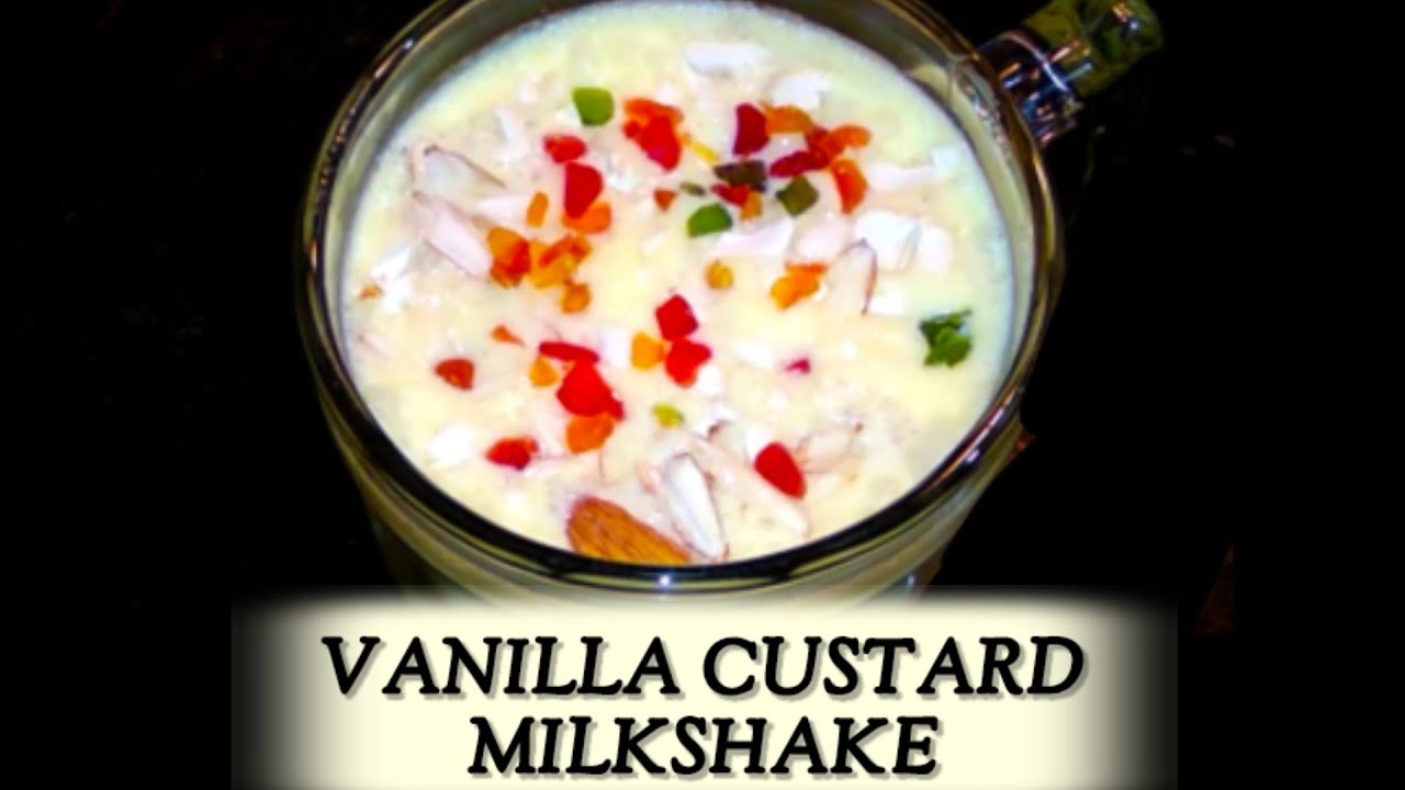 Vanilla Custard Milkshake/Vanilla Milkshake/Homemade Milkshake/Vanilla ...