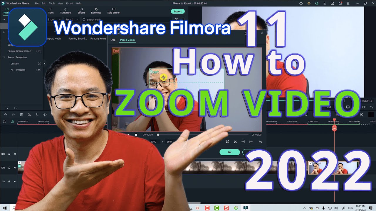 How to Zoom Video in Filmora 11 - 2022 Tutorial - YouTube