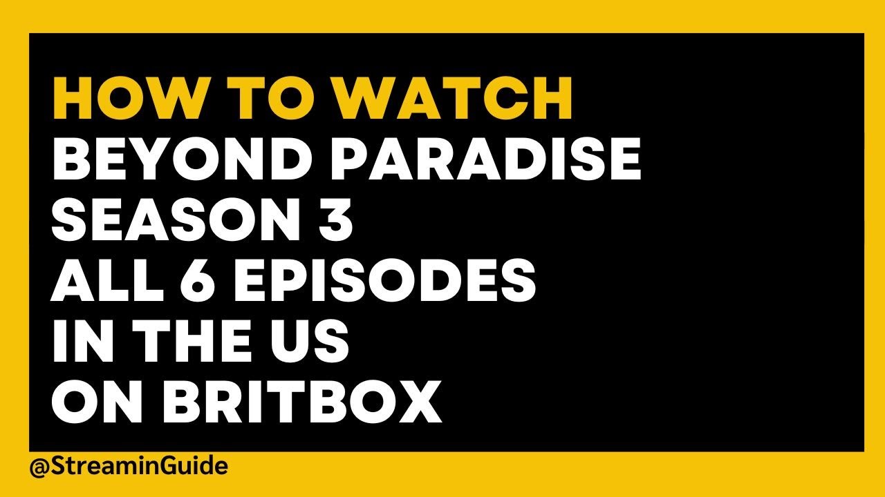 How to watch Beyond Paradise Season 3 in the US - YouTube