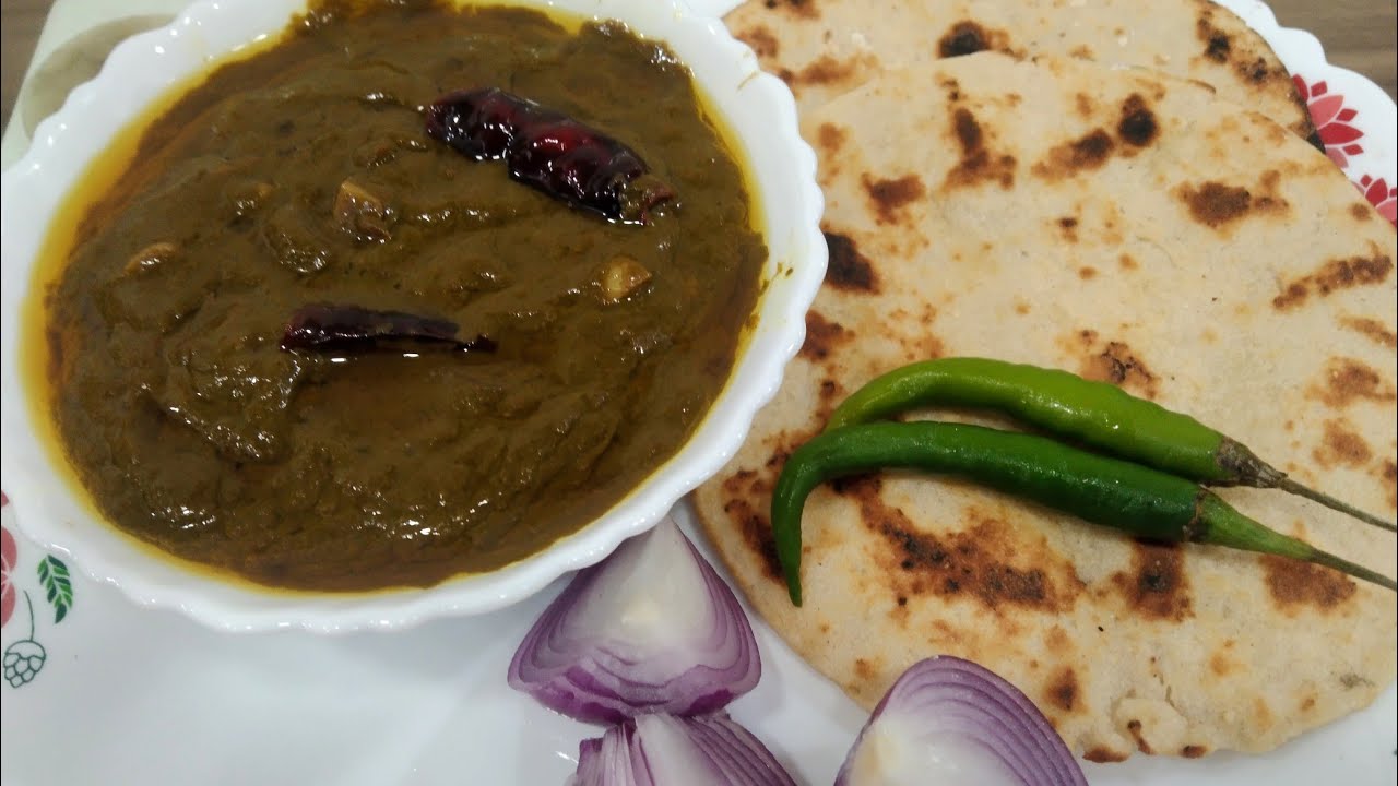 Chane Ka Saag Aur Chwal Ki Roti Village Recipe 😍😋 | Winter Special ...