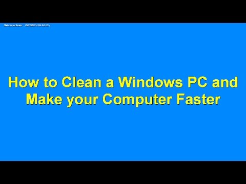 How to Clean a Windows PC and Make your Computer Faster - YouTube