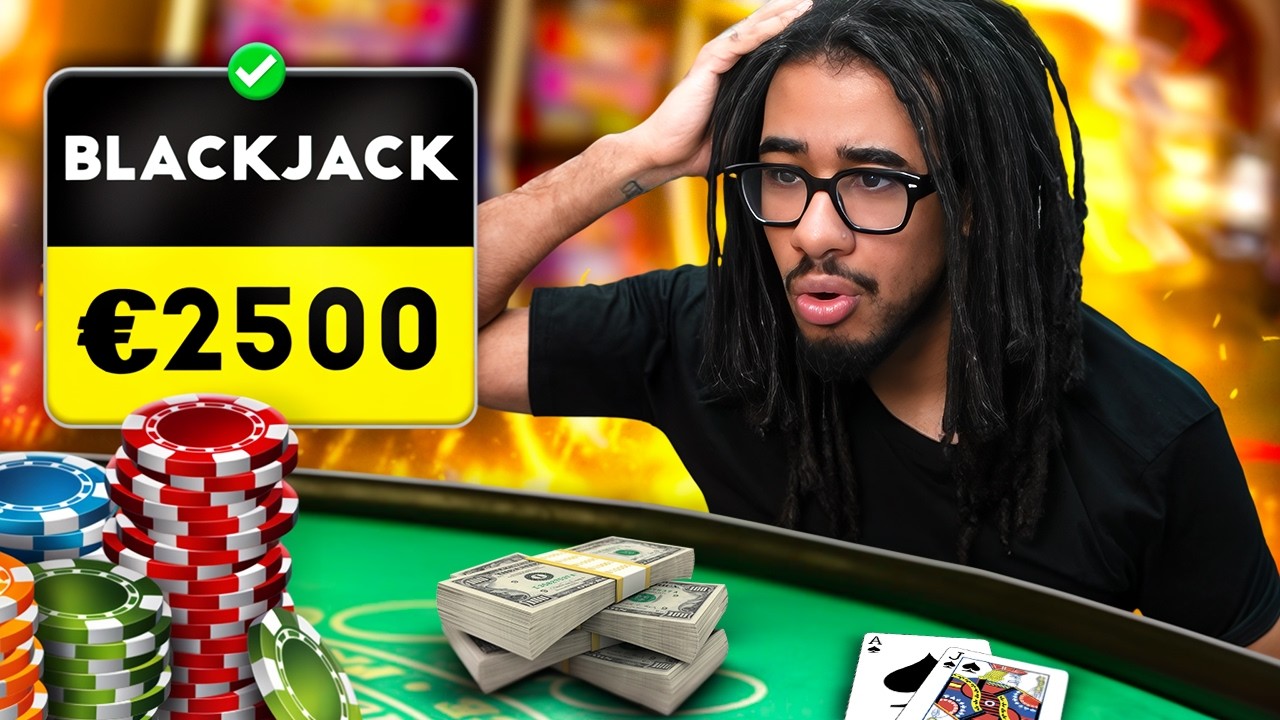1ère Incroyable Session BLACKJACK IRL à 2500€ - YouTube