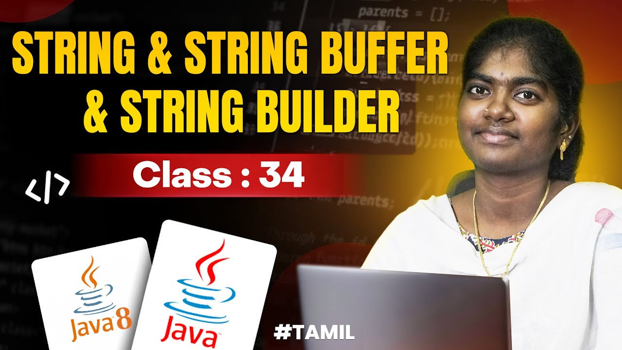 Java Programming 2025 Ep 34 String String Buffer And String Builder 3254