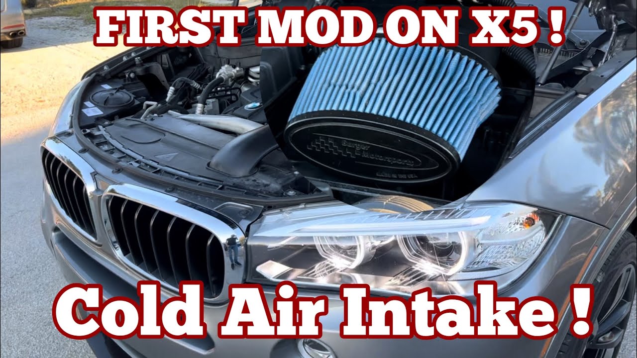 LOUDER TURBO NOISES ! Installing A Cold Air Intake on a BMW X5 35I F15 - YouTube