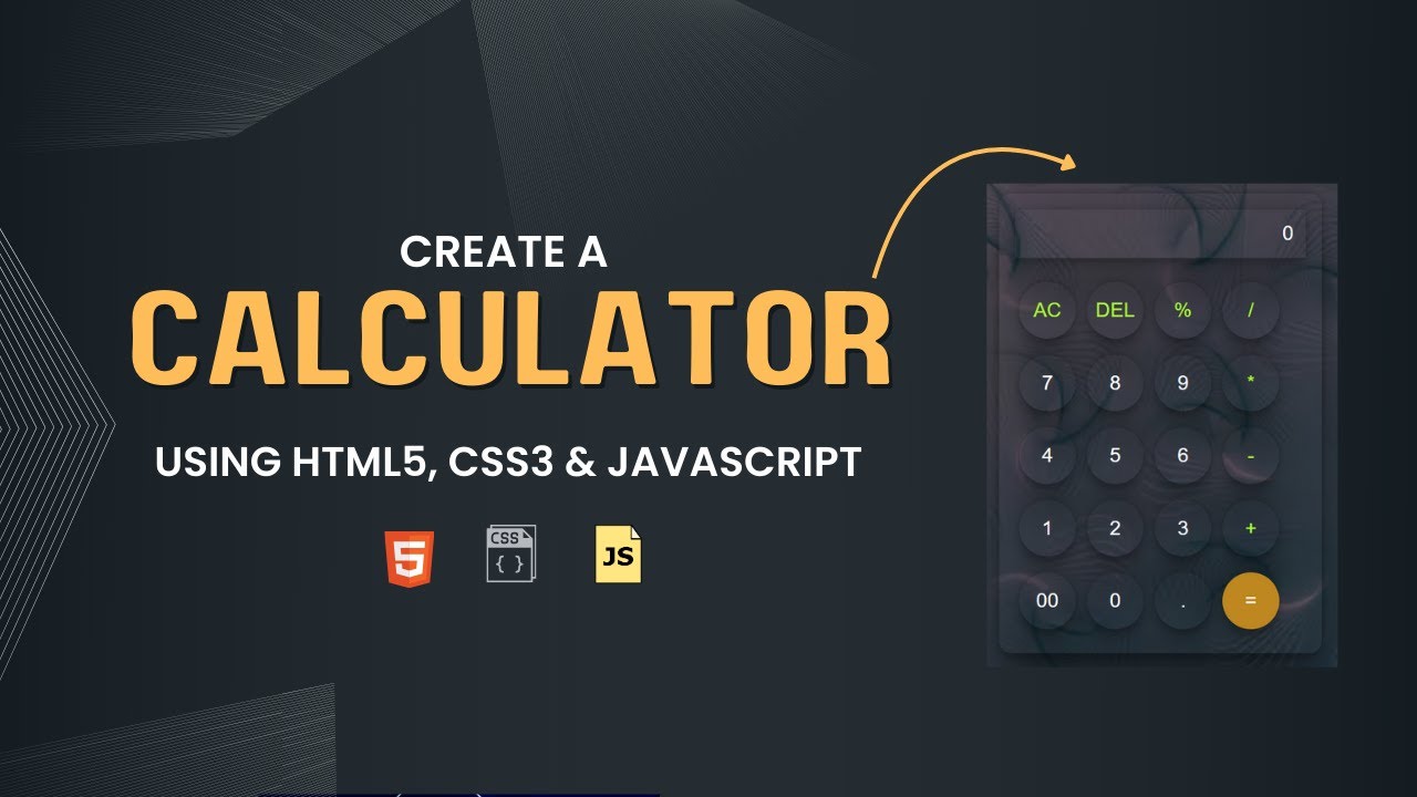 Simple Calculator Project Using Html Css And Javascript Beginner 1788