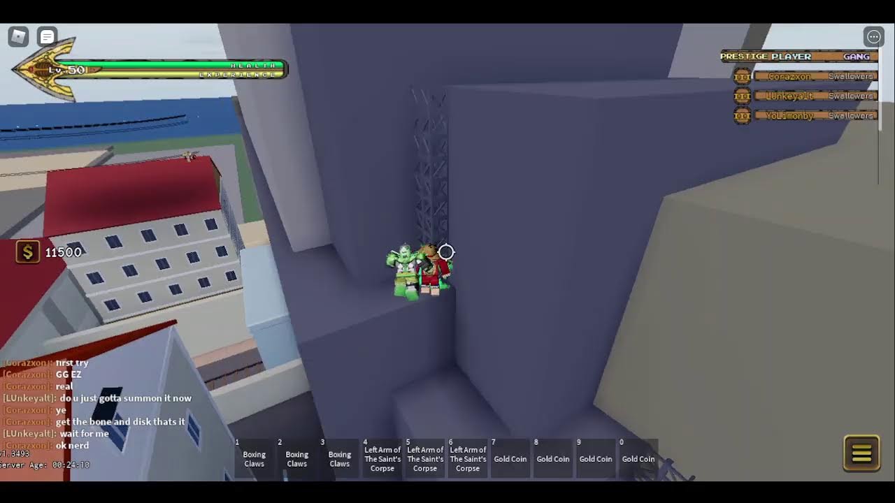 (YBA) grinding pity for a mih skin - YouTube