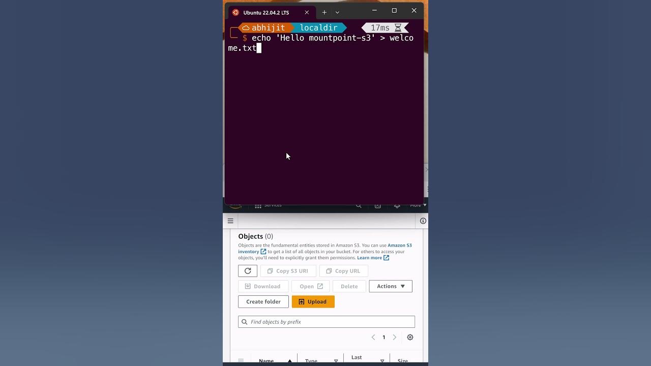 Mountpoint for Amazon S3 adds support for creating new files - YouTube