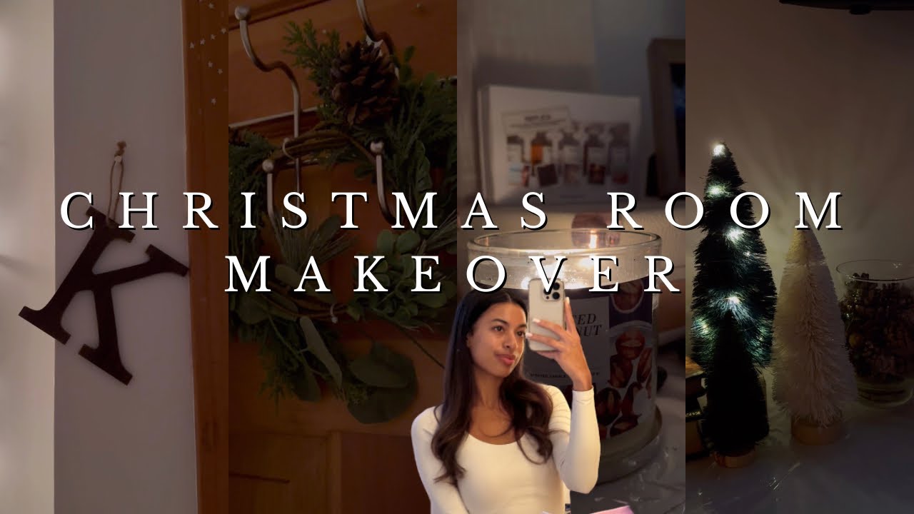 CHRISTMAS ROOM MAKEOVER | decorate with me for the holiday season 🌲🧸 ...
