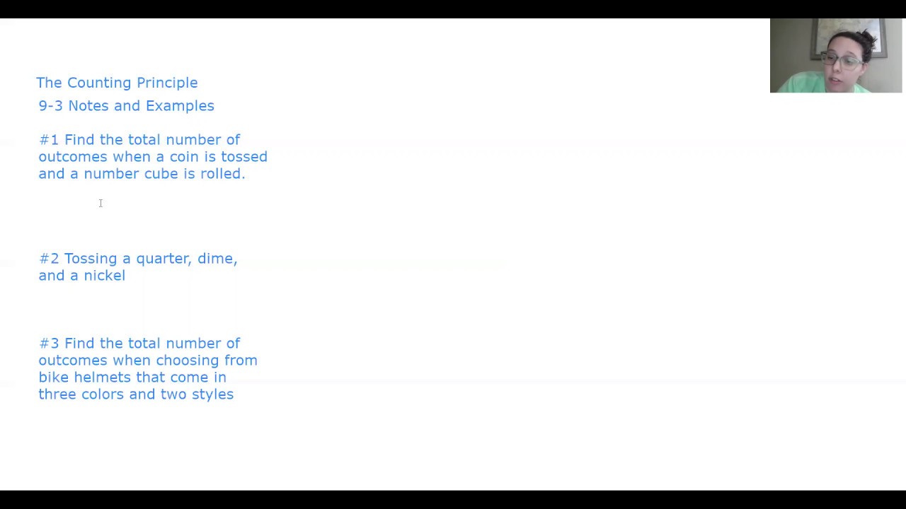 9-3 The Counting Principle - YouTube