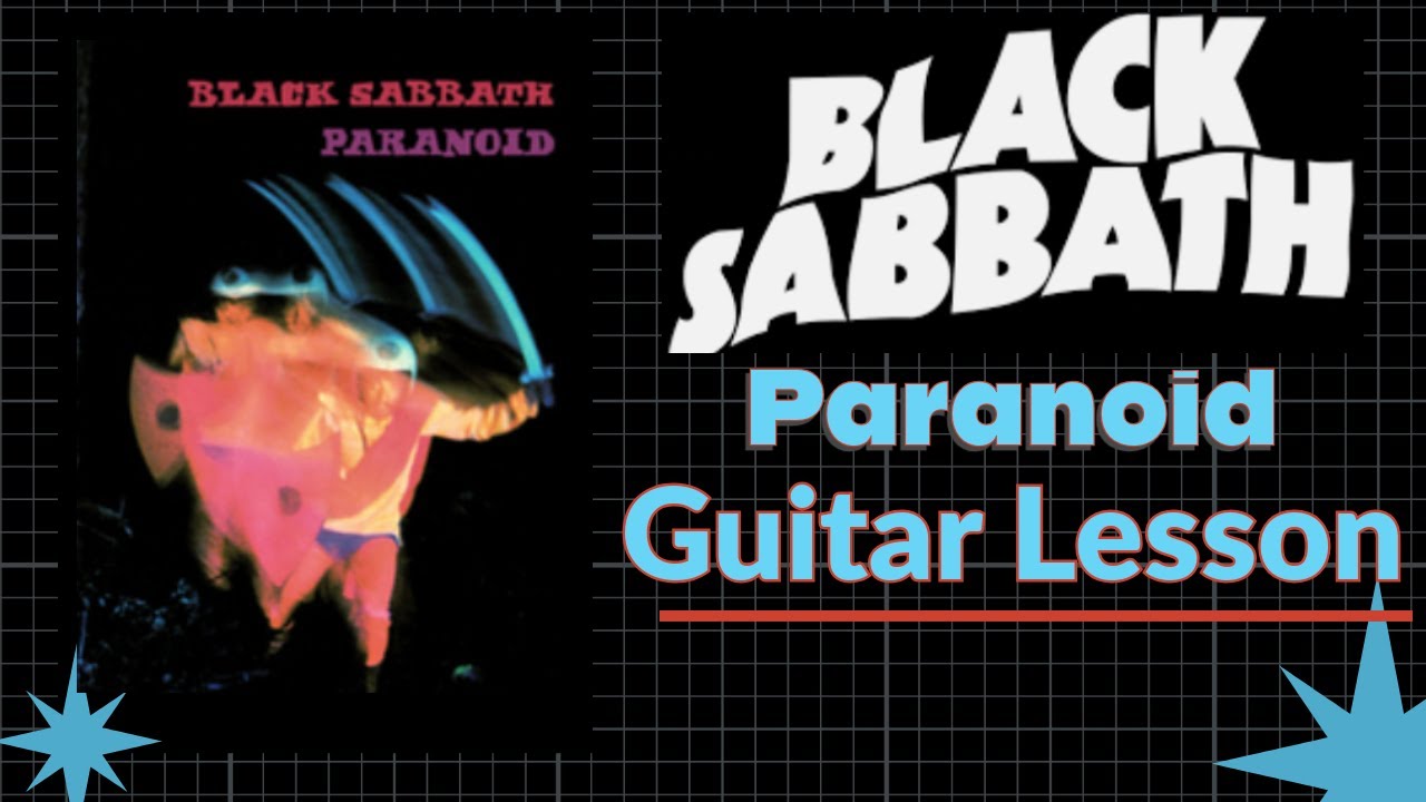 Paranoid Black Sabbath Guitar Lesson - Riffs/Chords/Fills - YouTube