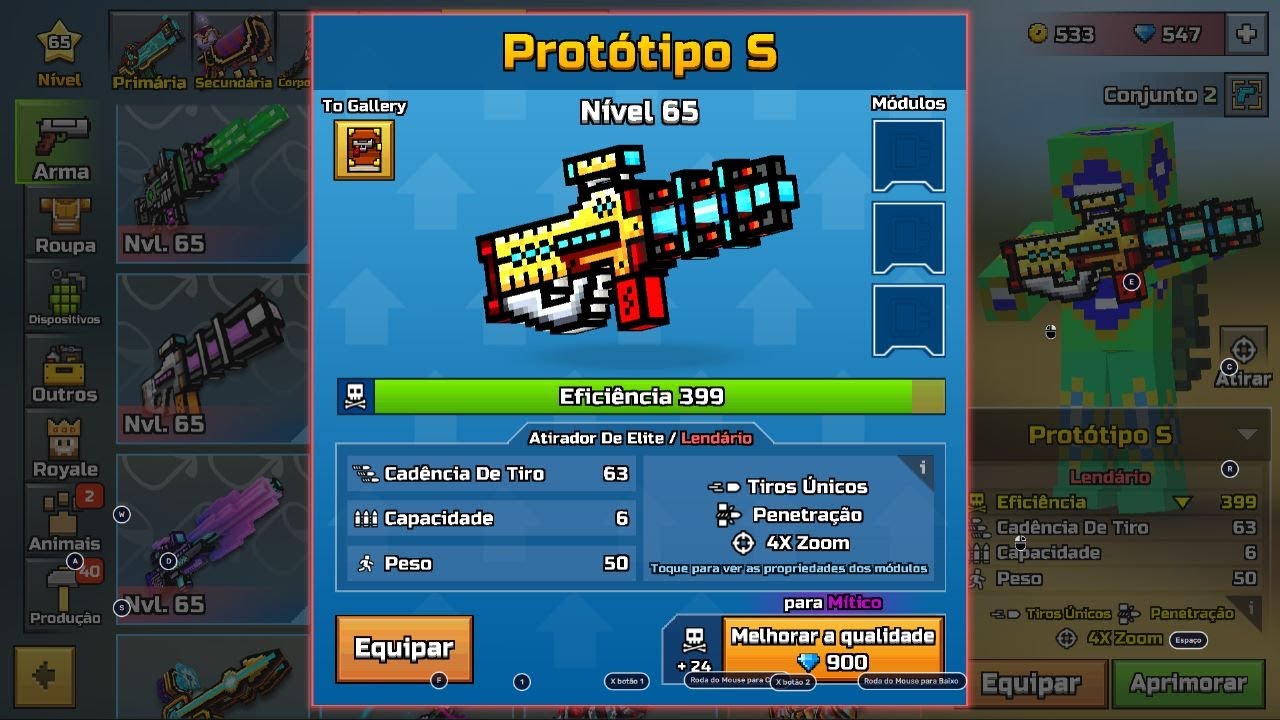 PIXEL GUN 3D REVIEWS PROTÓTIPO S - YouTube