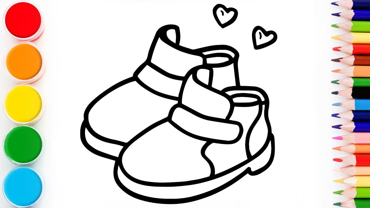 How to draw beautiful shoes easily | step by step - YouTube