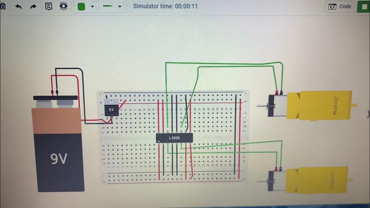 My gear motor simulation on tinkercad.com - YouTube