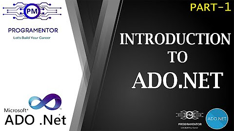 ADO.NET Tutorials - YouTube