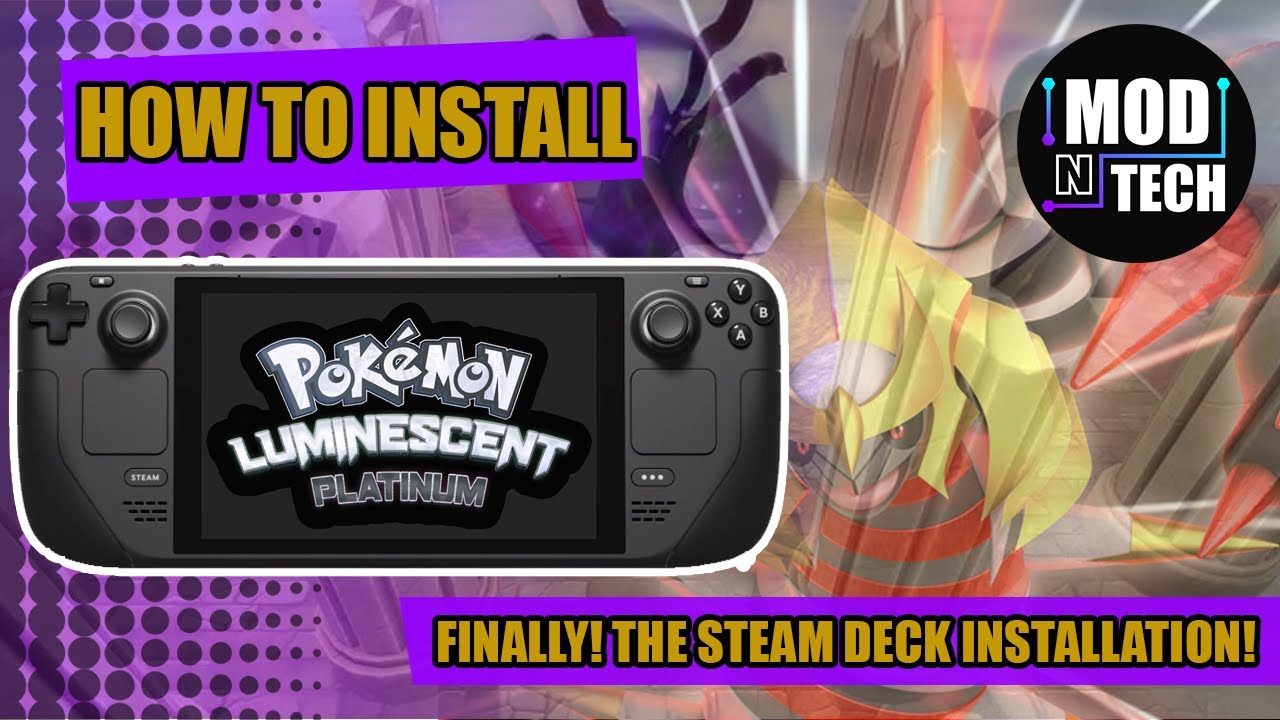 Pokémon Luminescent Platinum STEAM DECK INSTALL The ULTIMATE Brilliant ...