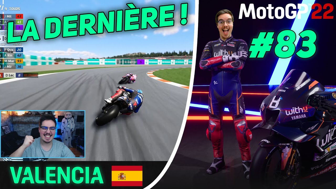 MotoGP 22 Carrière #83 - DERNIÈRE COURSE CHEZ YAMAHA RNF ! - YouTube