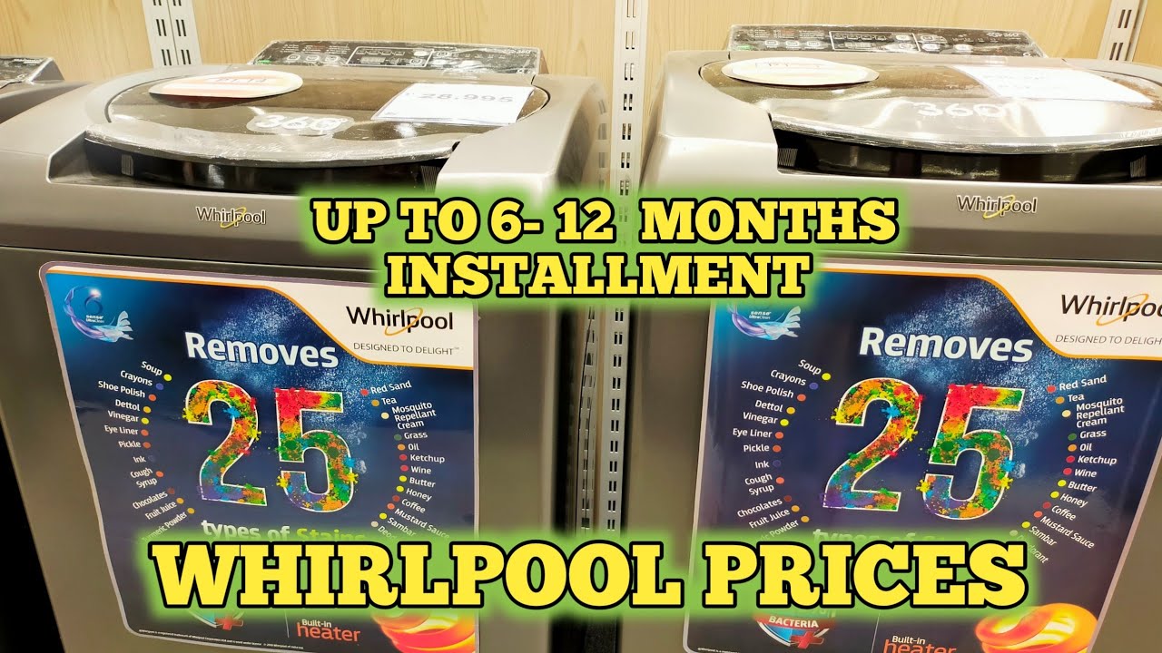 WHIRLPOOL AUTOMATIC WASHING PRICES/ INSTALLMENT PLAN/ SM APPLIANCES ...